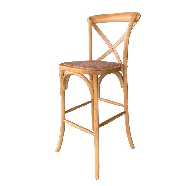 TABURETE CROSSBACK MADERA - Eventos MilMar